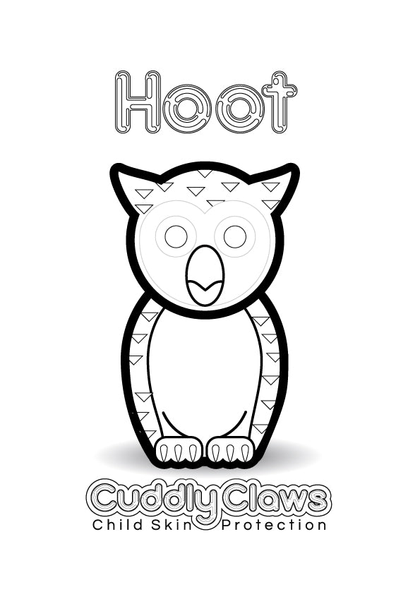 Hoot Colouring In - CuddlyClaws